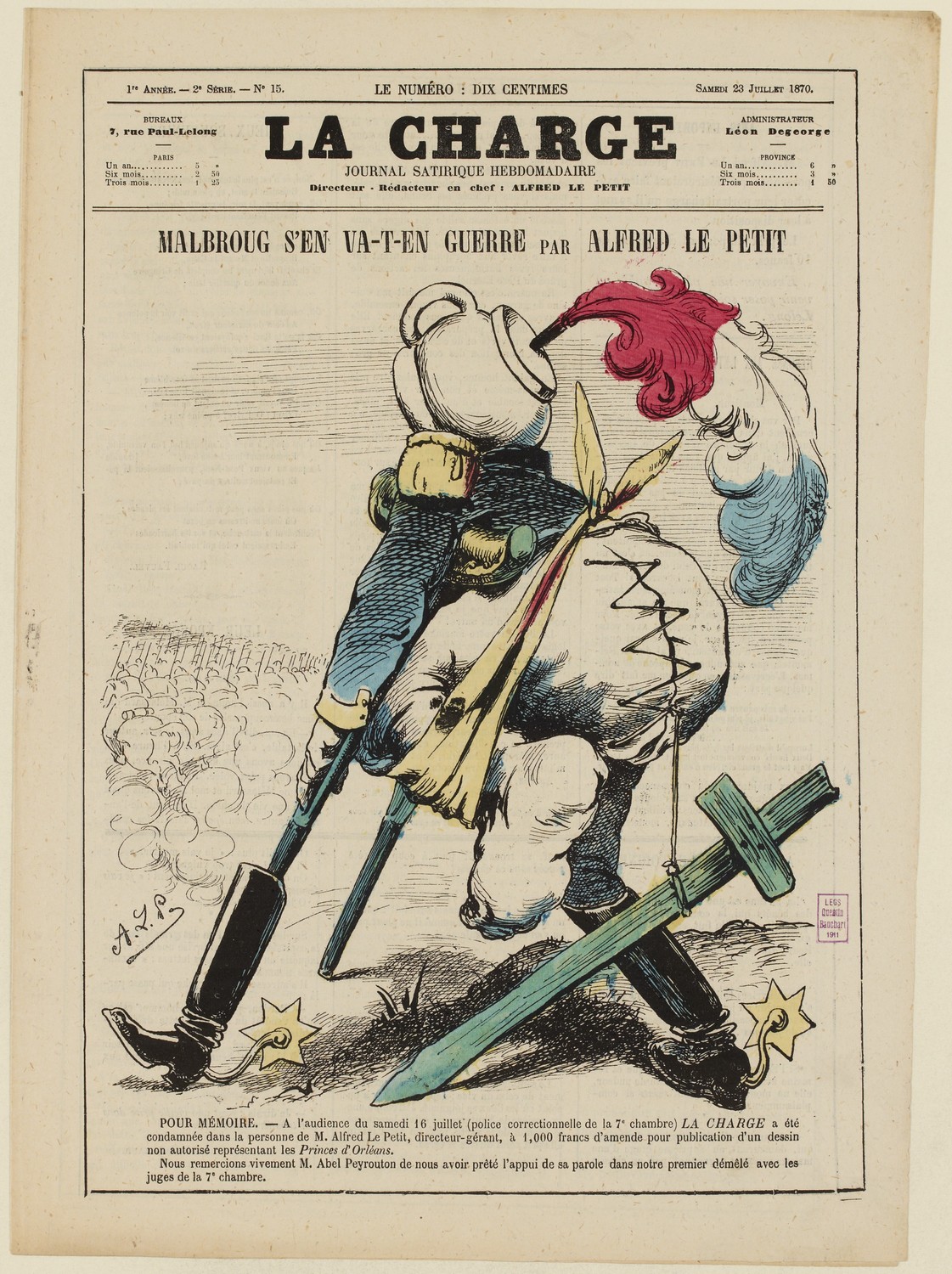 La caricature anticléricale sous la Commune de Paris (1871)